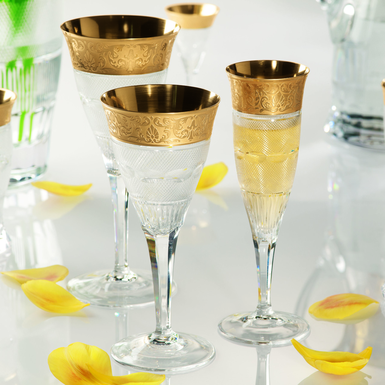 Moser Splendid champagne flute 185 ml gold - Set of 2 | eVitro